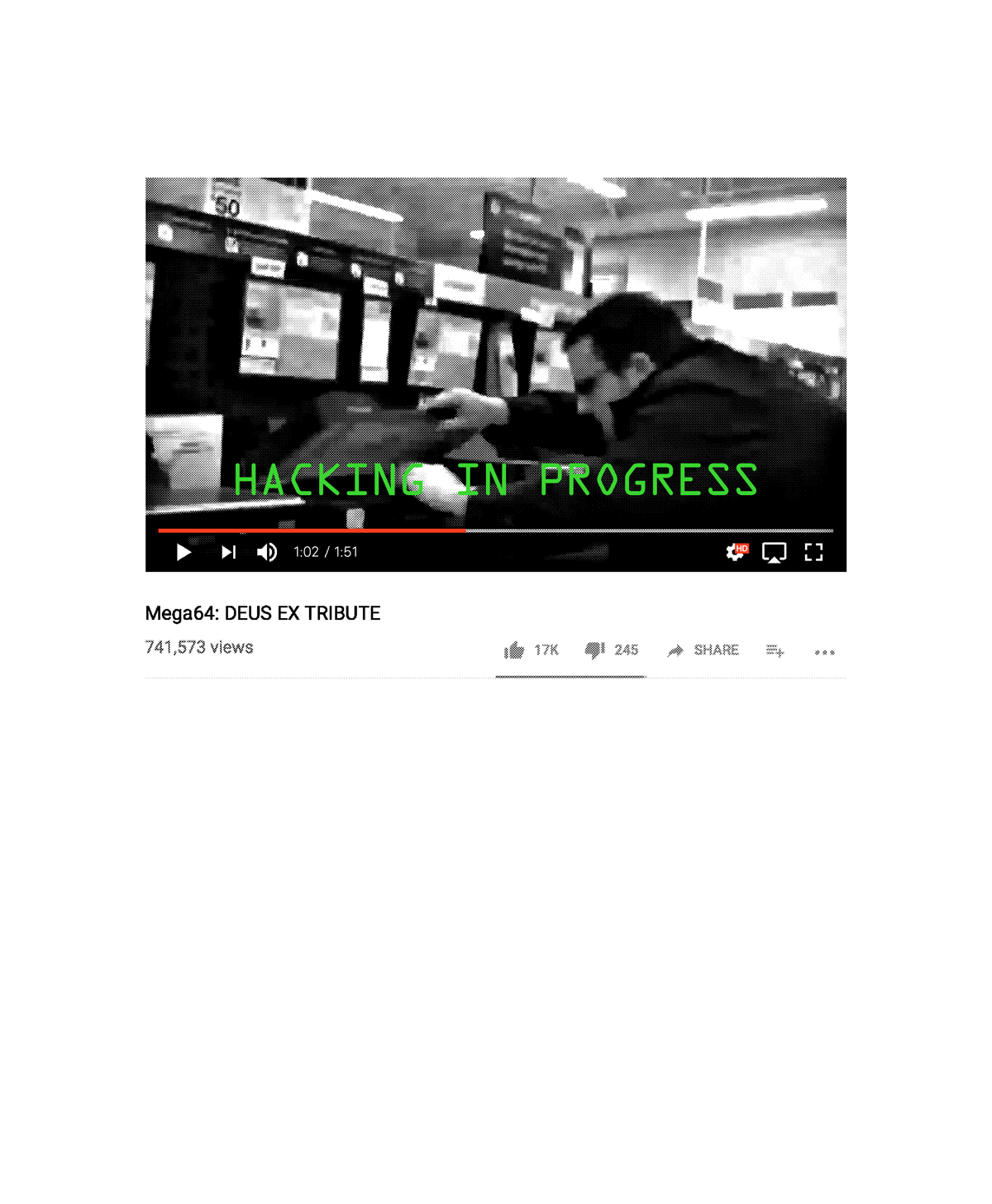 Hacking In Progress Shirt – Mega64 Online Store